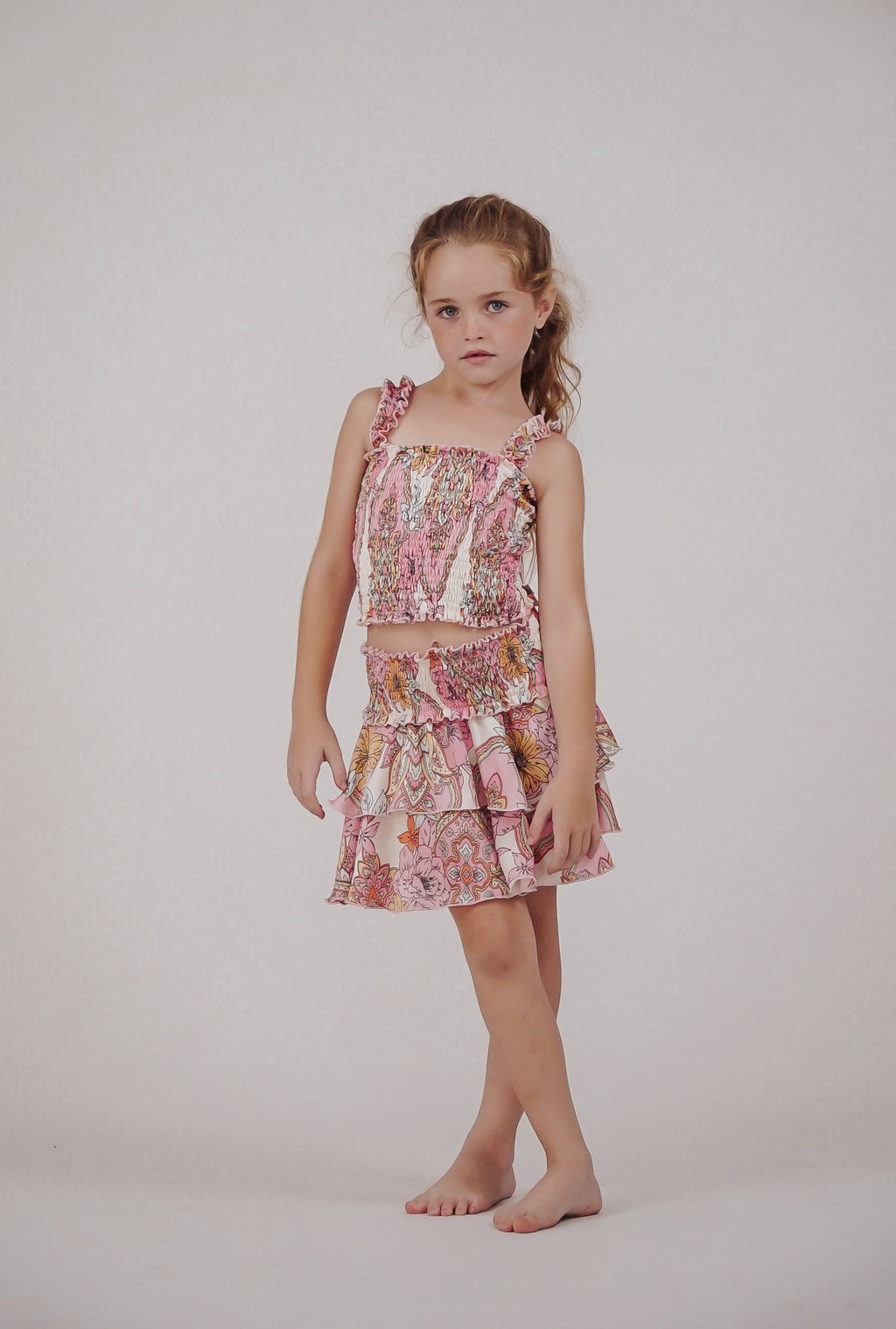 *Pink Pucci Smocked Top* – Flowers By Zoe Clothing