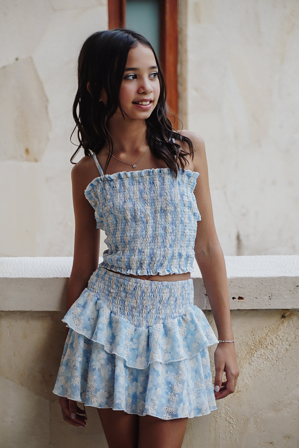 *Smocked V-Yok Ruffle Skirt* – Flowers By Zoe Clothing