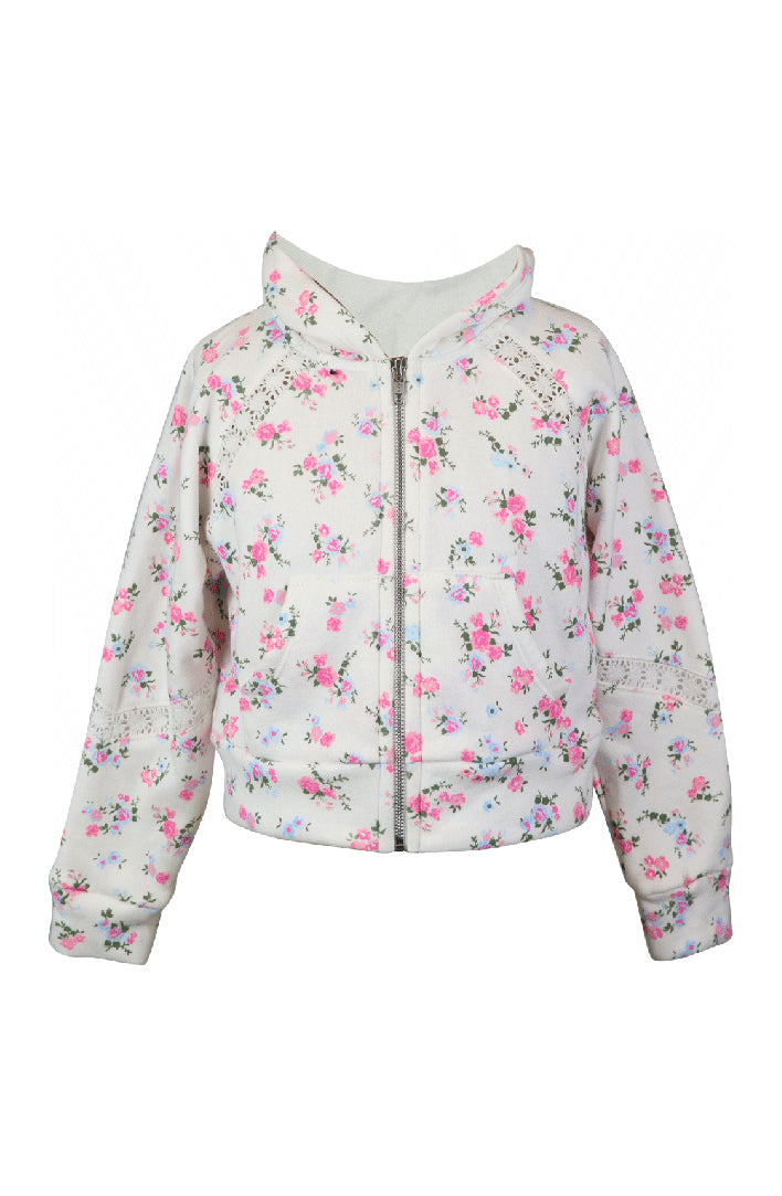 *Jessie Floral Zip Up Jacket* – Flowers By Zoe Clothing