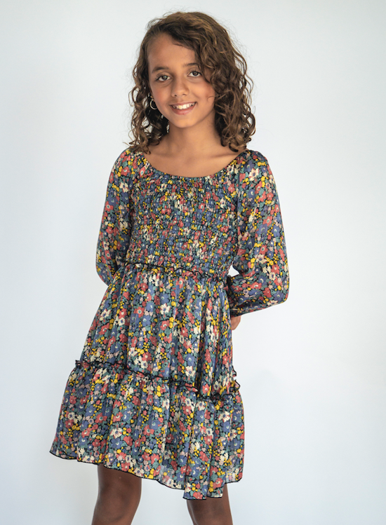 Floral Chiffon Dress – Flowers By Zoe Clothing